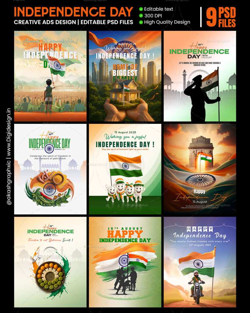 Premium Independence Day PSD Templates | Fully Editable – Digi Design
