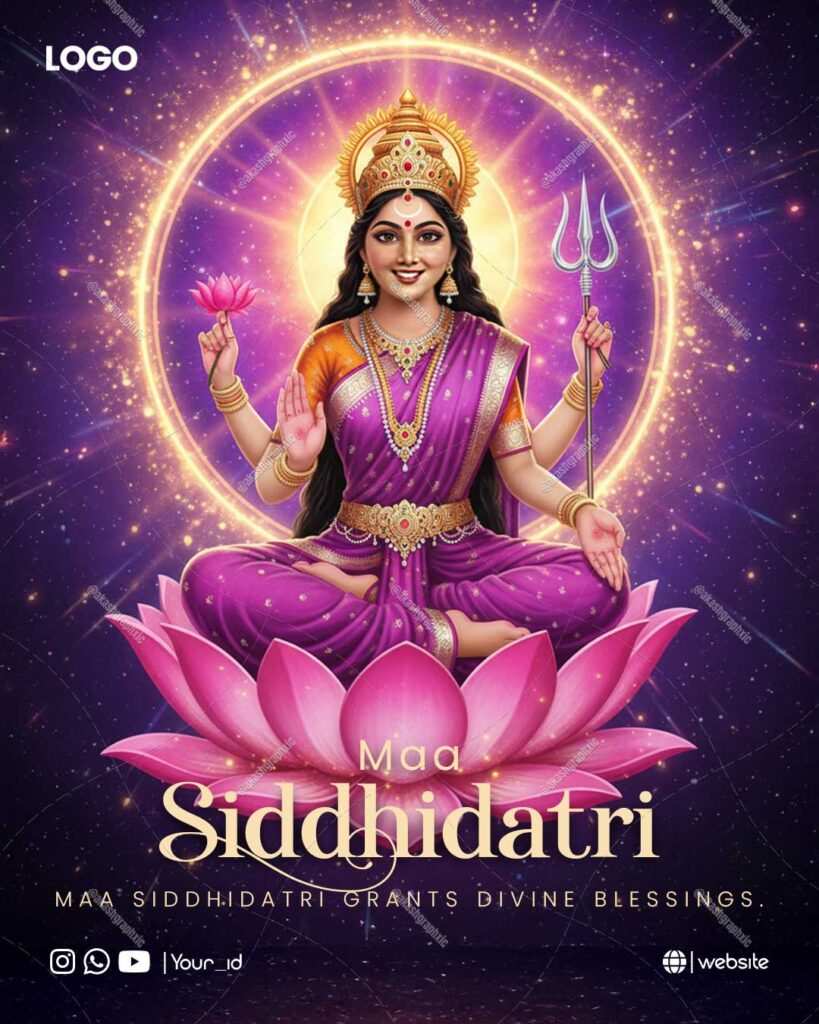 9 Forms of Maa Durga For Navratri – PSD Templates Pack (10 Designs ...