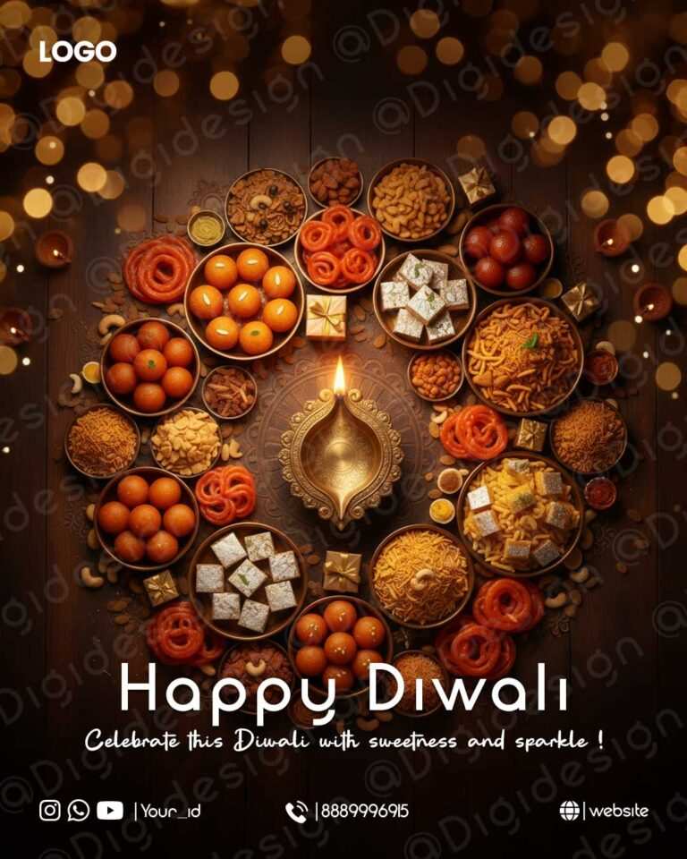 Diwali Creative Ads – Editable PSD Pack (10 Designs) – Digi Design